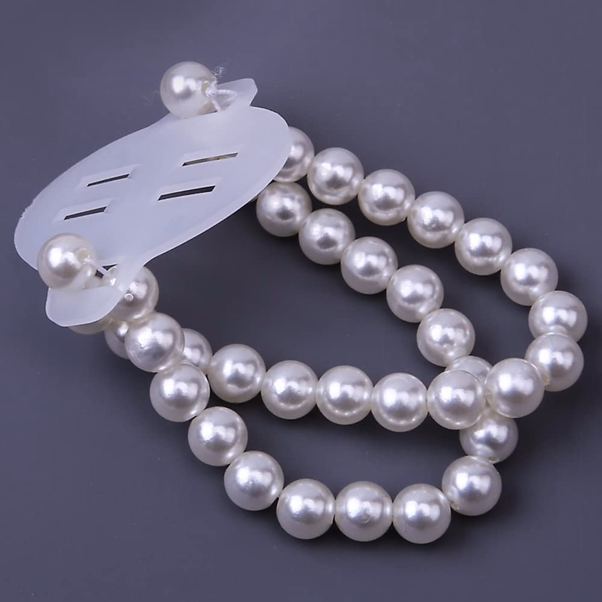 ericotry 2pcs Stretch Pearl Wrist Bands Corsages Handmade DIY Accessories for Wedding Prom Party