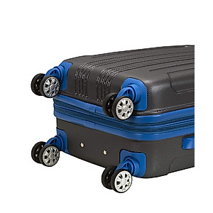 Rockland London Hardside Expandable Luggage with Spinner Wheels, Grey, Carry-On 20-Inch