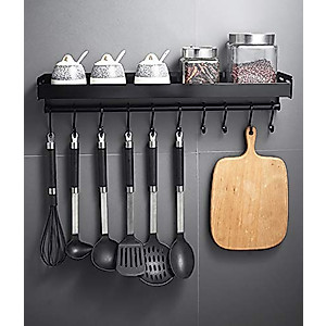 Yesland 60 Packs S Hooks, Black 2-3/8 Inches S Shaped Hooks Hanging Hangers Pan Pot Holder, Perfect Rack Hooks for Pan, Pot, Coat, Bag, Plants in Kitchen, Work Shop, Bathroom,Bedroom & Garden