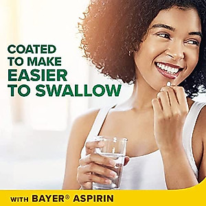 Aspirin Regimen Bayer 81mg Enteric Coated Tablets, #1 Doctor Recommended Aspirin Brand, Pain Reliever,300 Count