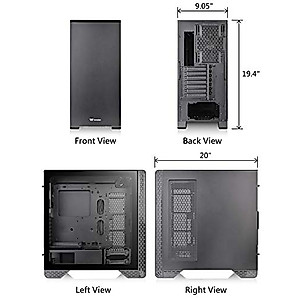 Thermaltake S300 Tempered Glass Edition ATX Mid-Tower Computer Case with 120mm Rear Fan Pre-Installed CA-1P5-00M1WN-00