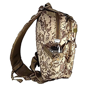 Nexpak 18" 1200cu. in. Tactical Sling Shoulder Hiking Backpack TL318 DMTAN Digital Camouflage
