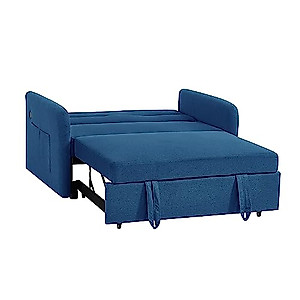 Modern Napping Futon Sofa Daybed Loveseat,2 Seaters Love Seat Convertible Sleeper Couch Bed for Home Apartment Office Small Space Living Room Furniture Sets
