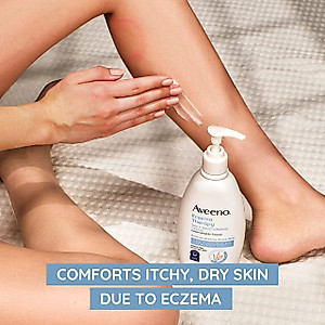 Aveeno Eczema Therapy Nighttime Itch Relief Balm with Colloidal Oatmeal and Ceramide for Dry Itchy Skin, Fragrance-Free Anti Itch Eczema Cream, 11 FL OZ