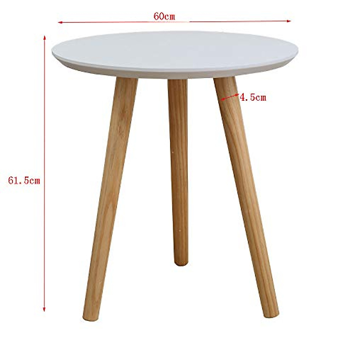 Nesting Coffee End Tables Modern Furniture Decor Side Table for Living Room Balcony Home and Office White Pedestal Tables