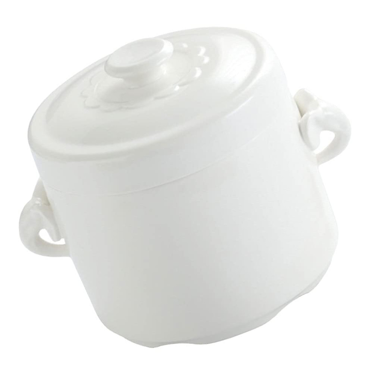 Hemoton Stew Pot Small Ceramic Stew Pot Miso Soup Bowl With Lid Chinese Style Bowl For Birds Nest Tonic Noodle Soup Salad Pasta - 9.3Oz(275ml)