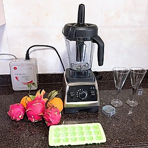64-Ounce Blender Container, Transparent Food Blender Container with Blade Lid Blender Replacement Parts Fit for Vitamix 5300 Container Blender Pitcher Compatible for G-Series Blender 2L