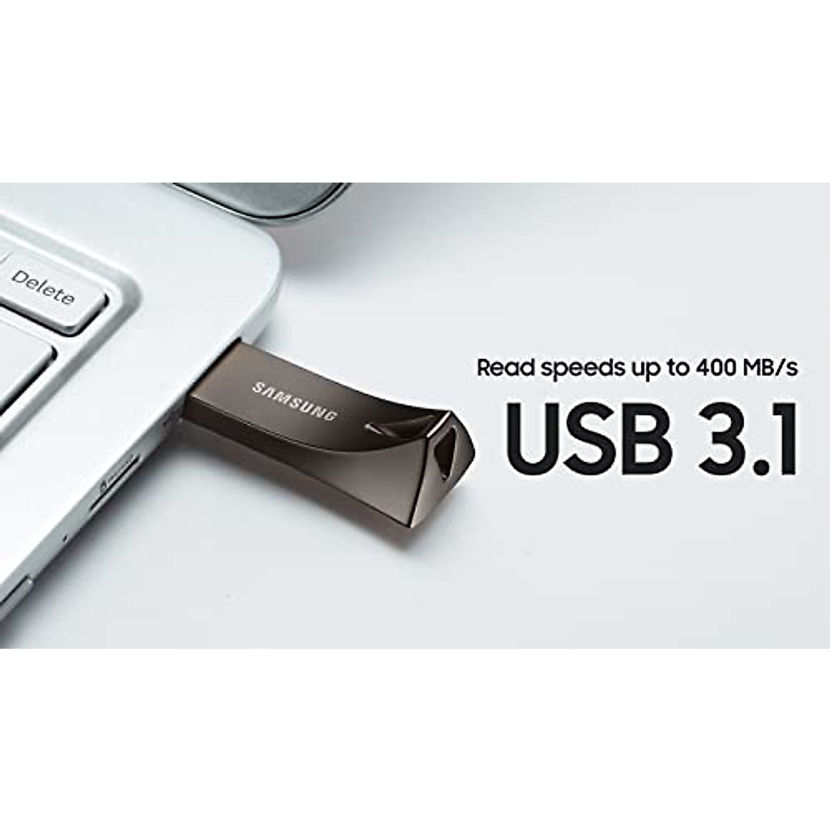 Samsung BAR Plus 256GB - 400MB/s USB 3.1 Flash Drive Titan Gray (MUF-256BE4/AM)