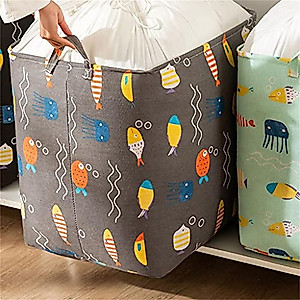 WALNUTA Storage Box Household Storage Clothes Bag Large Capacity Cloth Bag Quilt Clothes Storage Basket