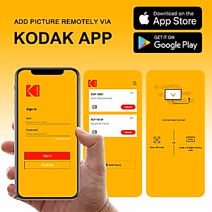 KODAK WiFi Digital Picture Frame, 10.1 Inch 1280 * 800 Resolution Touch Screen with 32GB Storage,Effortless to Set up,Share Video and Photos via E-Mail or App-Gift for Friends and Family (Grey Wood)