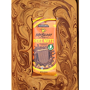 Feastables MrBeast Peanut Butter and Milk Chocolate Bars Bundle - Made with Grass-Fed Milk Chocolate and Organic Cocoa, Simple Ingredients (10 Count, Pack of 2)