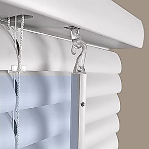 BOOHAO 12 PCS Wand Tip Hook Sleeve Clear Plastic Shapherds Hook Wand Tip Connector Wand Cap Connector Wand Cap Blind Wand Hook Replacement for Circular 6/25"(6mm) Blind Tilt Wand Repair