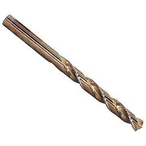 9mm Metric M35 Cobalt Steel Extremely Heat Resistant Twist Drill Bit of 1pcs with Straight Shank to Cut Through Hard Metals Such as Stainless Steel and Cast Iron, 5% Cobalt M35 Grade HSS-CO
