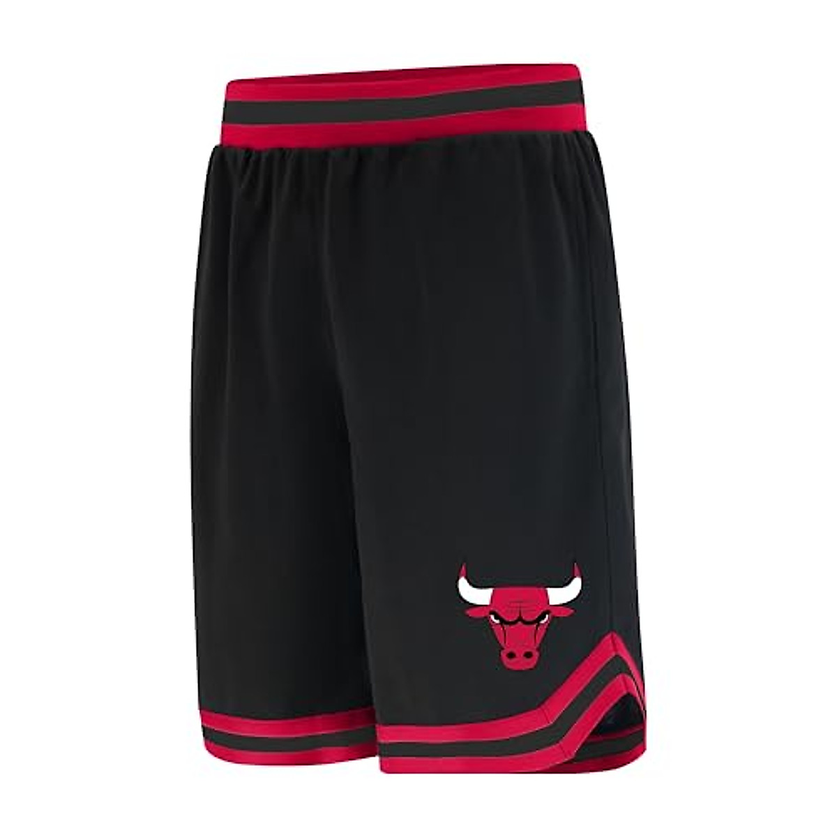 Ultra Game Mens Active Knit Training NBA Woven Team Logo Poly Mesh Basketball Shorts, Black, Medium US