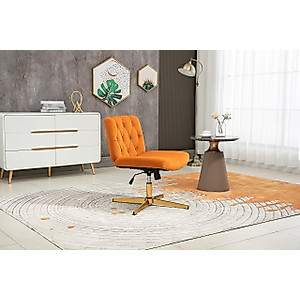 COOLMORE Home Office Desk Chair, Vanity Chair, Modern Adjustable Home Computer Executive Chair Swivel Task Chair for Small Space, Living Room, Make-up, Studying