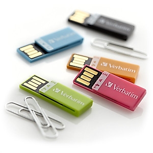 Verbatim 8GB Clip-it USB Flash Drive, Blue 43934