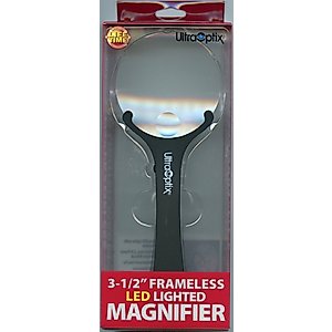 UltraOptix 3.5 Inch Frameless LED Lighted Magnifier