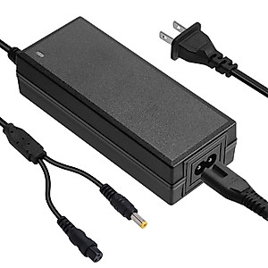 42V 2A Charger with 5.5mm Single Prong DC Plug and 8mm Triple Prong Connector, Two Plugs, Universal Replacement of 36V Lithium Battery