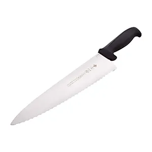 Mundial 5600 Series 10 in Bread or Sandwich Knife Serrated Edge, Black