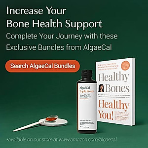 ALGAECAL - Plant Based Calcium Supplement with Vitamin D3 (1000 IU) for Bone Strength, Contains 13 Minerals Supporting Bone Health, Organic Calcium (750 mg) for Women & Men, 90 Veggie Caps