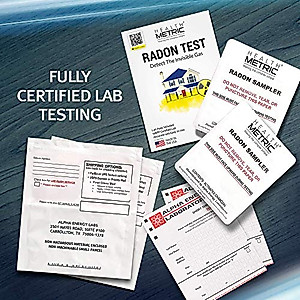 Radon Test Kit for Home - Easy to Use Charcoal Radon Gas Detector for Peace of Mind | 48-96h Short Term EPA Approved Radon Tester | Includes Lab Fees | Protect Yourself and Your Family | 2-Pack