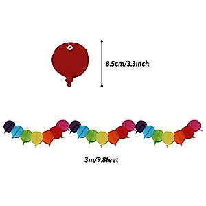 ZERODECO Fiesta Paper Fan Party Decorations Set, Multicolor Cinco De Mayo Pom Poms Pennant Garland String Banner Fringe Curtains Mexican Coco Carnivals Festivals Party Supplies