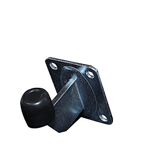 Door Stop Gate Stopper with Base Plate Large Rubber DORTIMATE MX04A Small Heavy Duty gate Stop Floor Mounted Slide Gate (H 3.74'')