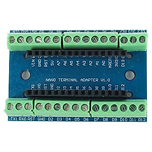 5pcs DEVMO Nano Screw Terminal Adapter Shield Expansion Board Nano V3.0 AVR ATMEGA328P-AU Module Compatible with Ar-duino