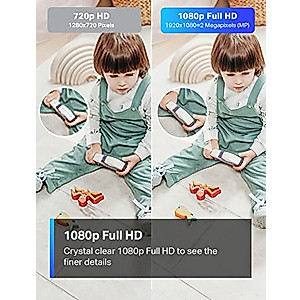 TP-Link Tapo 1080P Indoor Security Camera for Baby Monitor, Dog Camera w/ Motion Detection, 2-Way Audio Siren, Night Vision, Cloud & SD Card Storage, Works w/ Alexa & Google Home (Tapo C100)