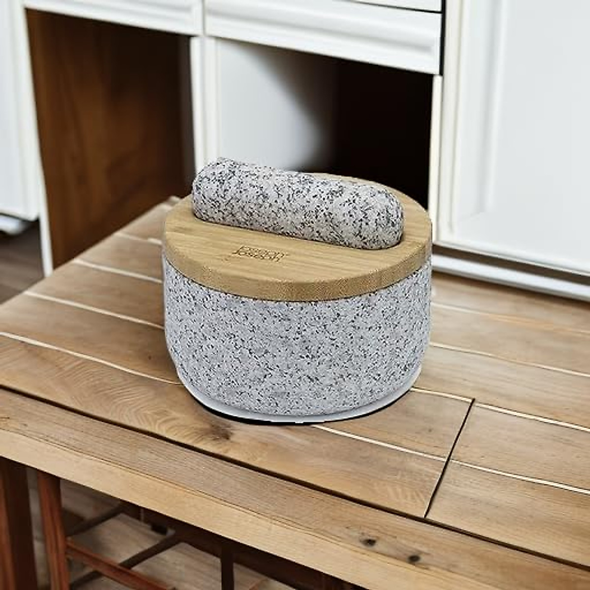 Joseph Joseph Dash™ Pestle & Mortar Set with Bamboo Lid,Gray