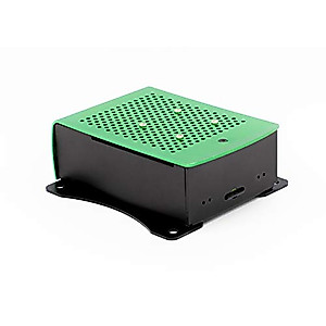 Raspberry Pi Wall Mount Metal case (Raspberry Pi 4, Green/Black)