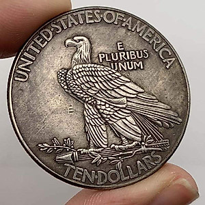 MKIOPNM Exquisite Collection of Commemorative Coins 1907 Indian Coin Antique Copper Old Silver Commemorative Medal Collectible Coin 35mm Craft Copper and Silver Coin Commemorative Coin