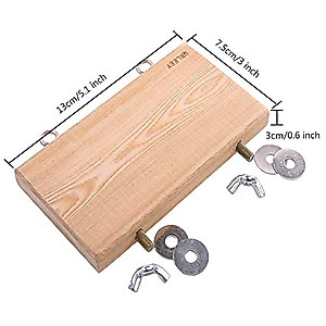 Natural Wood Pet Parrot Perch Stand for Bird Cage，Small Animals Platform Shelf Paw Grinding Stick Wooden Chewing Toys Cage Playpen Accessories，Play Exercise Gym Toys for Parakeet Conure Hamster Mouse