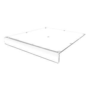 Clear Acrylic Cuttingboard with Lip and Rubber Anti Skid Feet 12" x 11" Charcuterie Board Restaurants Home or Commercial Kitchens by Marketing Holders