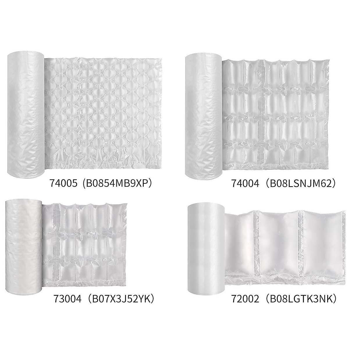 JZBRAIN Air Cushion Film 72002 Air Pillows Air Bubble Bags Wrap Packing Roll, 1 Roll 200mm X 100mm X 200m X 0.02mm Air Cushion Films ONLY Compatible with JZBRAIN Air Cushion Machine (1 Roll)