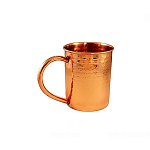 Alchemade 100% Pure Hammered Copper Mug - 14 Ounce Mug For Mules, Cocktails, Or Your Favorite Beverage - Seamlessly Made to Last a Lifetime Tarnish Free