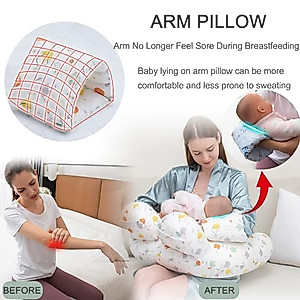 AMCATON Breastfeeding Pillow for Mom, Nursing Pillow for Breastfeeding, Breastfeeding Pillow with Adjustable Strap, Fence Protection (Rabbit)