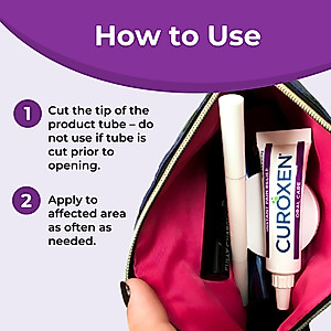 CUROXEN Mouth Sore Relief, Made with All-Natural Ingredients Including Olive Oil, Calendula, Beeswax, Clove Essential Oil, and Cinnamon Oil, Gluten-Free - 0.42 oz