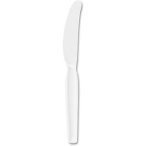 Dixie 7.5" Heavy Weight Polystyrene Plastic Knife by GP PRO (Georgia-Pacific), White, KH217, (Case of 1,000)
