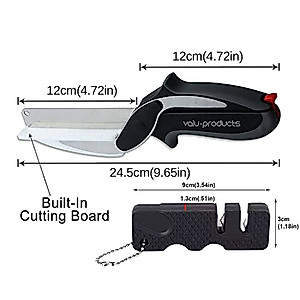 Vegetable Slicer Cutter - Produce Chopper Fruit Cutter - Smart Cutting Board And Knife Set Kitchen Slicer - Vegetable Chopper Veggie Cutter - Multiple Purpose Vegetable Slicer - Clever Smart Cutter