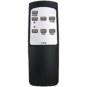 Replacement for Twin Star CHIMNEYFREE Dura flame Fireplace Stove Heater Infrared Remote Control 2611040FGL 2611040FSL 2611040CGL 2811040FGL 2811040FSL 2811040CGL 181RM9984-C325 1811801FGL (T-B16)