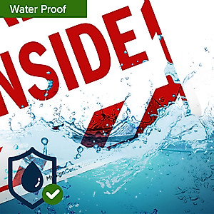 Fire Alarm Panel Inside Sign, 10x7 Inches, Rust Free .040 Aluminum, Fade Resistant, Made in USA by My Sign Center