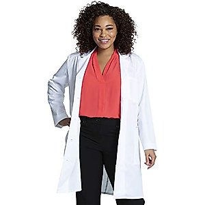 Cherokee Women Scrubs Lab Coat 37" CK421, M, White