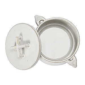 Creative Co-Op Stoneware Canister w Reactive Glaze