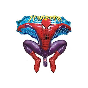 ERWYN23Pcs Miles Morales Spiderman Backdrop Happy Birthday Party Supplies Decoration Banner Photography Background Photo Studio Props Spiderman Balloons