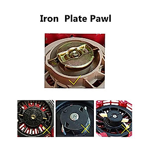 YAMAKATO GX340 GX390 Recoil Starter Pull Start Assembly w/Pull Cord for Honda GX610 GX620 and Clones 339c 389cc 420cc 439cc 459cc Red 28400-ZE3-W01ZA for Pressure Washers Generators etc.