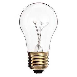 Satco S3810 130V Medium Base 40-Watt A15 Light Bulb, Clear