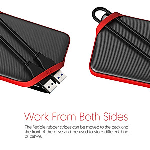 SP 1TB Rugged Portable External Hard Drive Armor A30, Shockproof USB 3.0 for PC, Mac, Xbox and PS4, Black