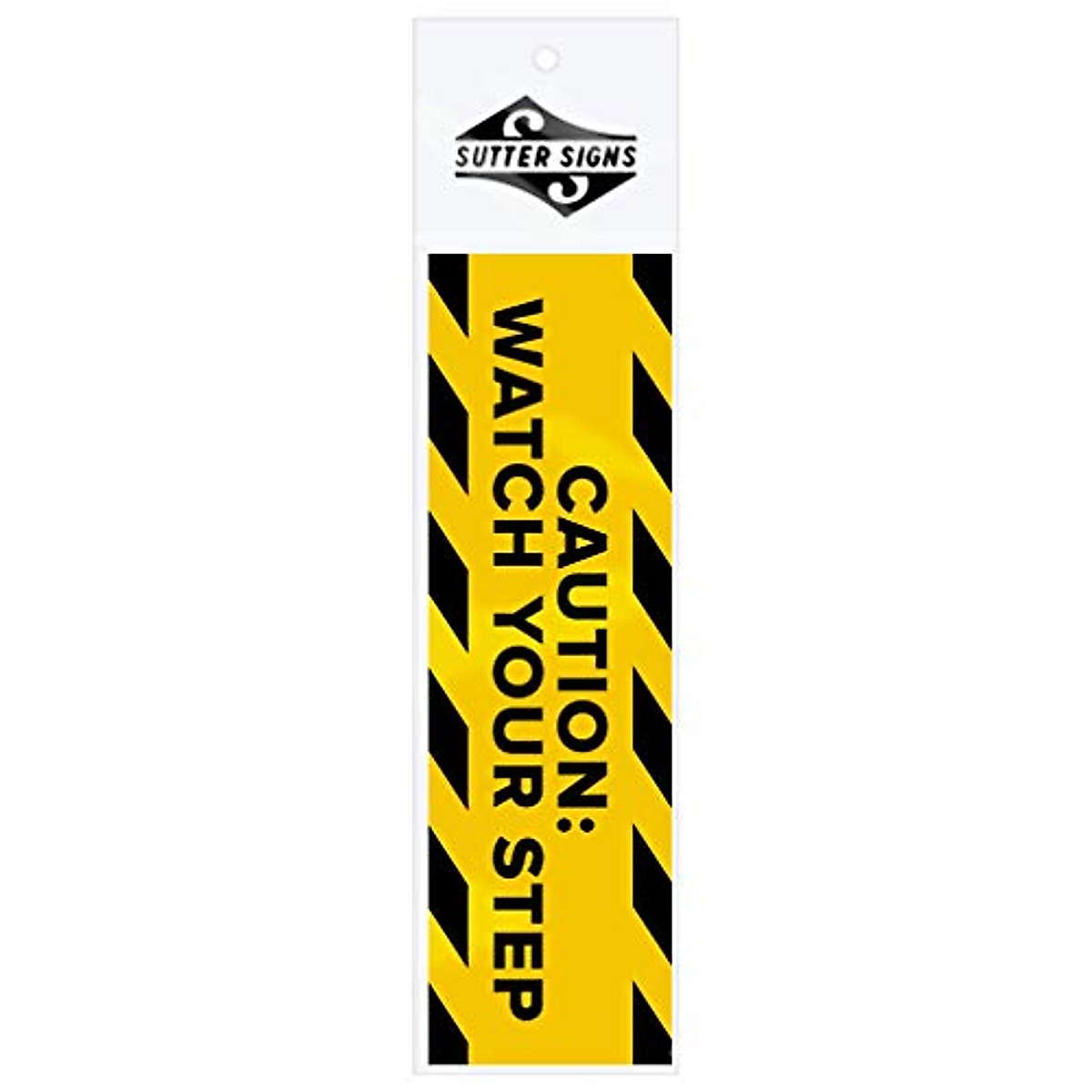Caution Watch Your Step Sticker Signs (Pack of 2) | Workplace Safety Caution Wet Floor