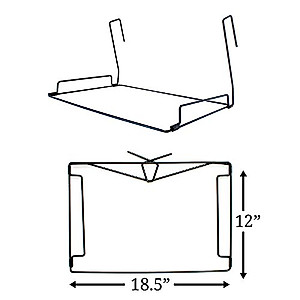 Downtown Pet Supply Cat Hammock Bed - Cat Shelf - Warm and Cozy Plush Nap Mat with Wire Bed Frame - Strong & Secure - Beige - 18.5 in x 12 in